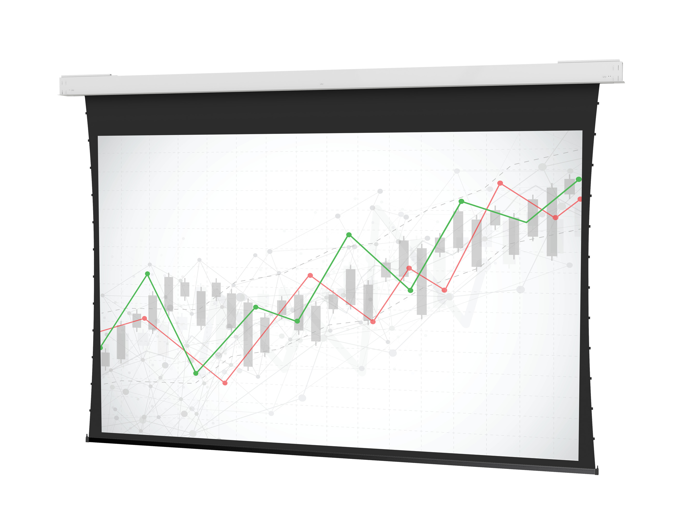 Da-Lite Screen Surface Assembly Tensioned DescenderPro WS 174x310 Matte ...